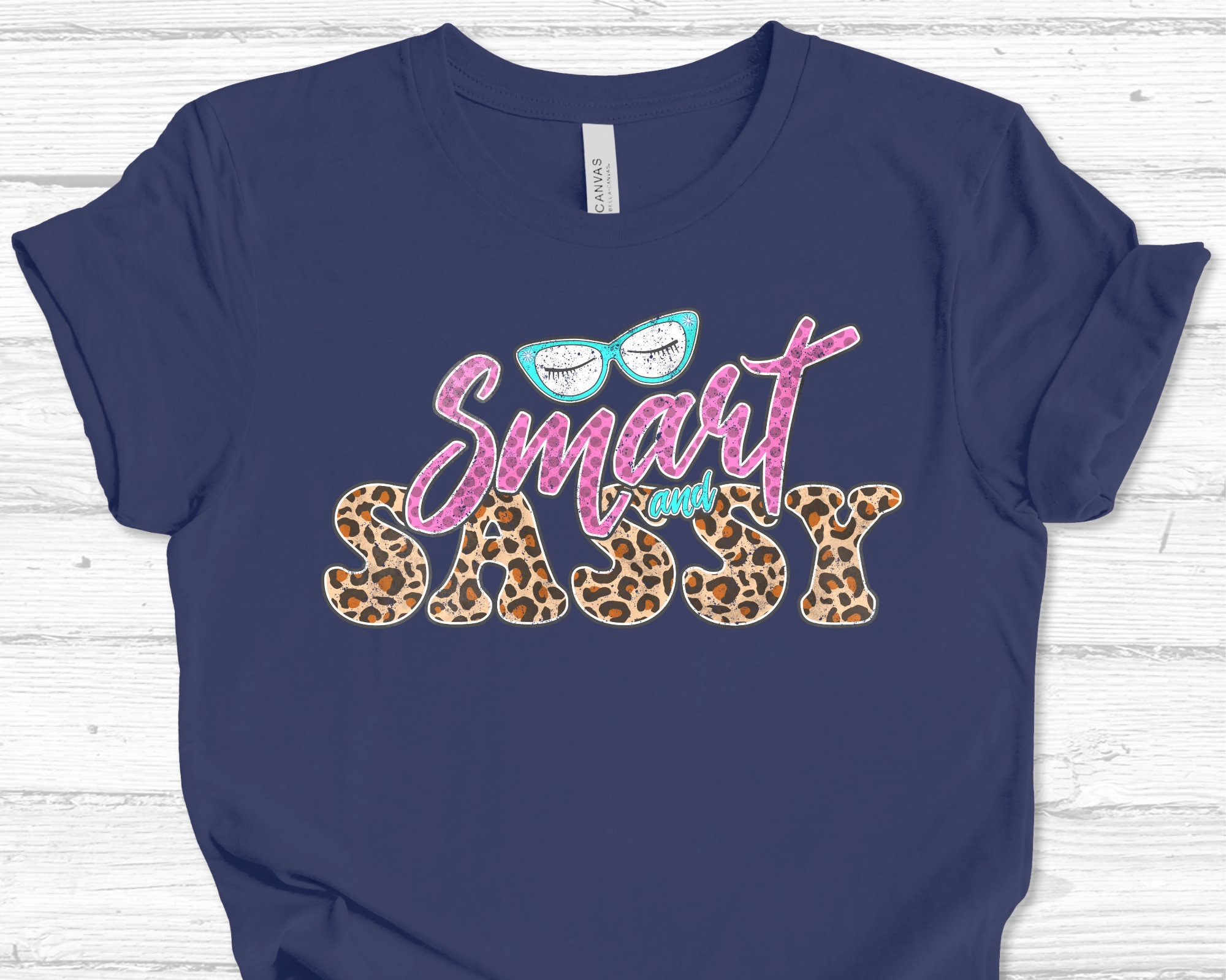 Smart and Sassy Png, Girl Boss Svg, Leopard Svg, Retro Png, Sassy ...
