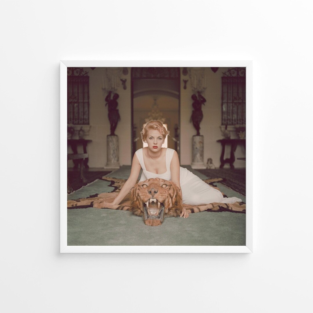 Slim Aarons George Cameron Beauty and the Beast Print Poster, Vintage ...