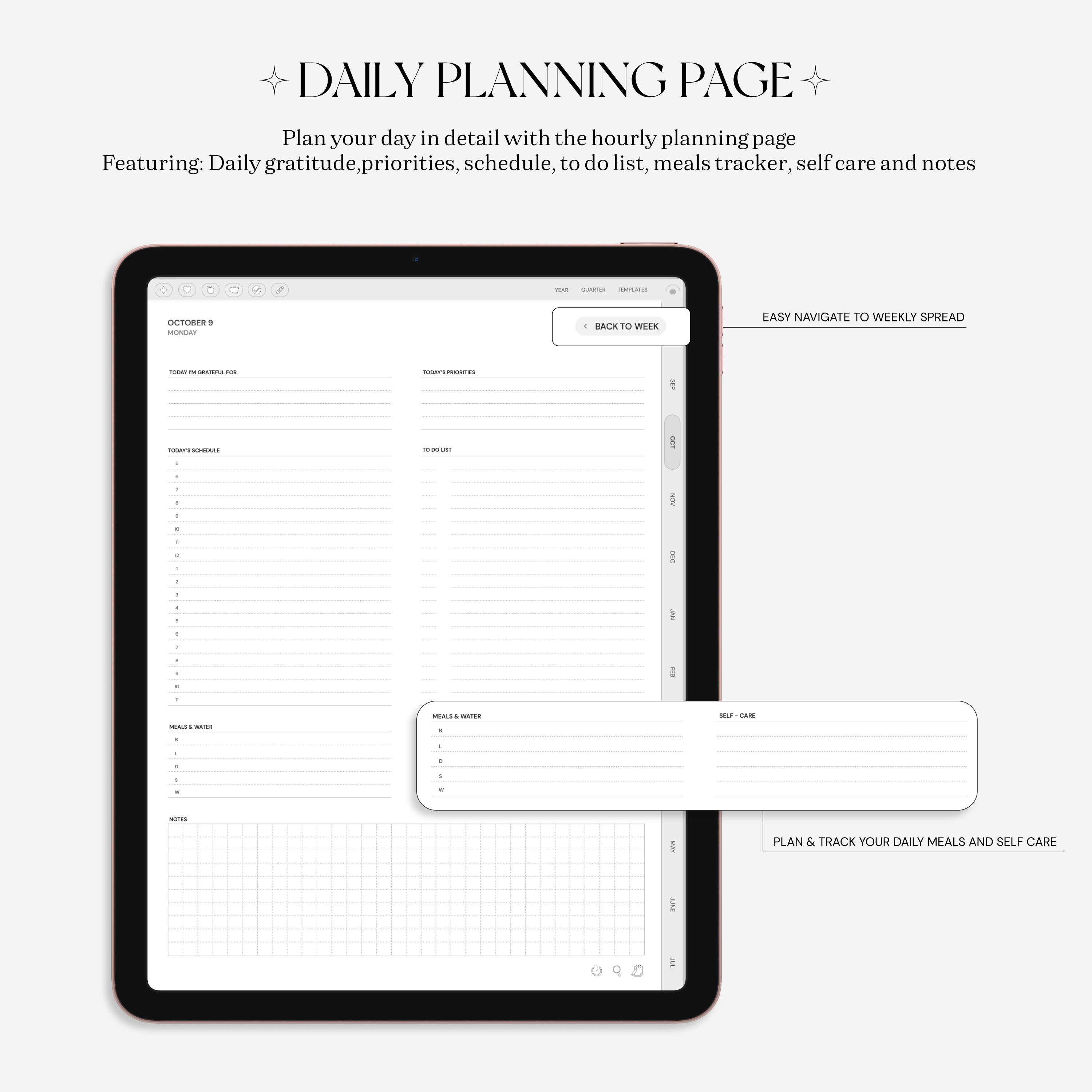 2023/24 Midyear Life Digital Planner Inbloom for Goodnotes & Note ...