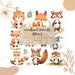 Watercolor Woodland Cute Animals Transparent PNG Clipart, Forest ...