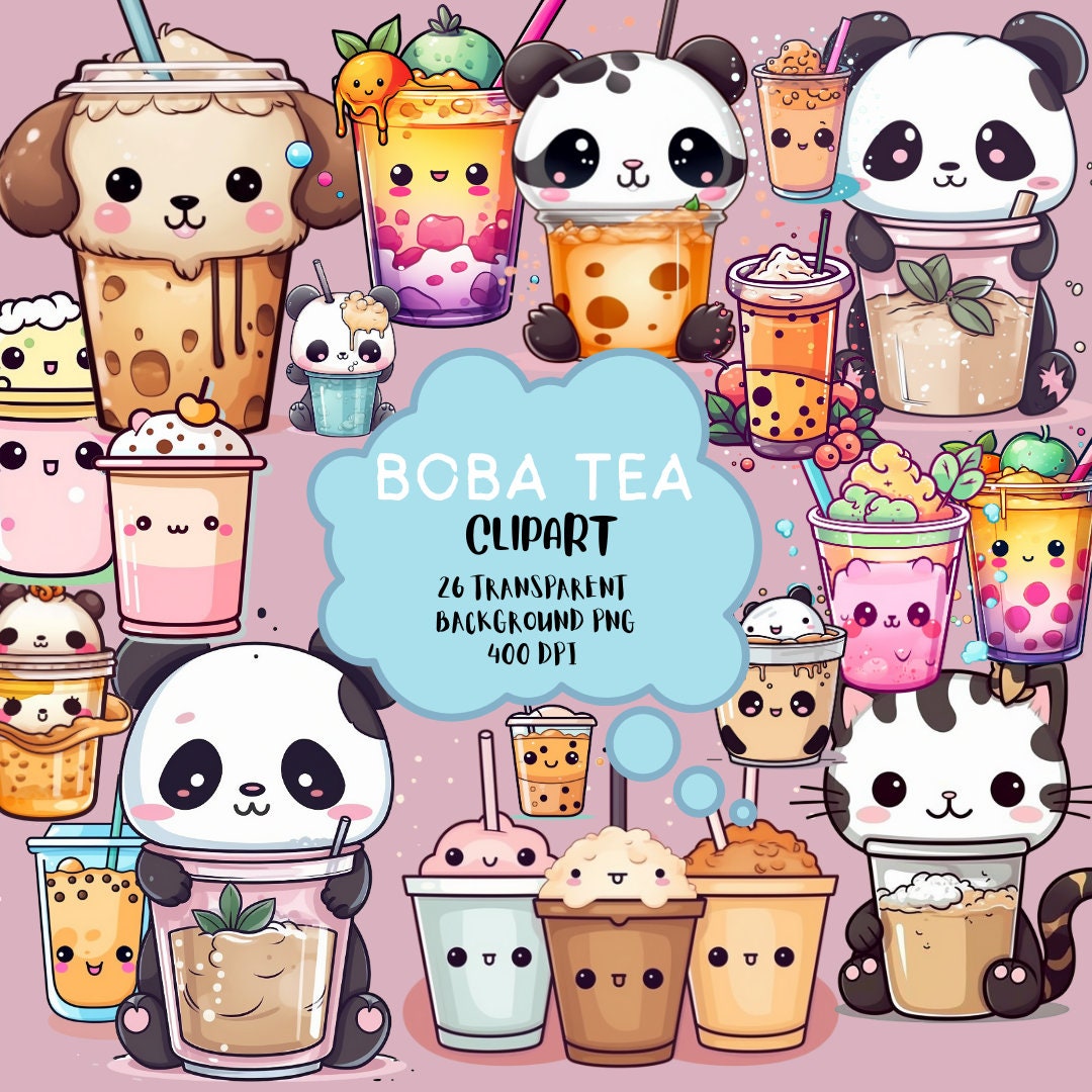 Bubble Tea PNG, Kawaii Boba Tea Clipart, Cute Boba Tea Drink, Kawaii ...