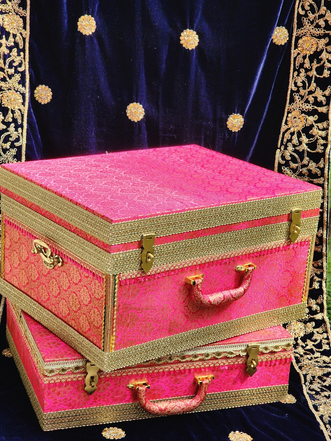 Luxury Bridal Trunk,banarsi Trousseau, Wedding Trunks,trousseau ...