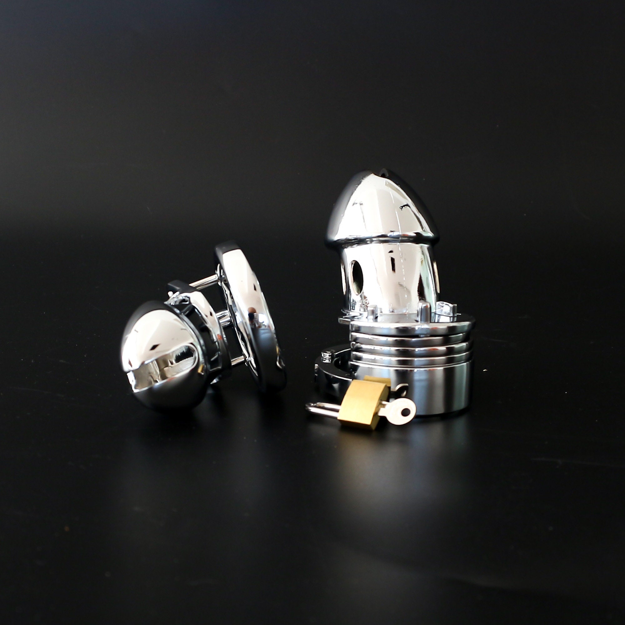 Male Chastity Device With Arced Cock Ring Penis Lock Cage,adjustable - Etsy