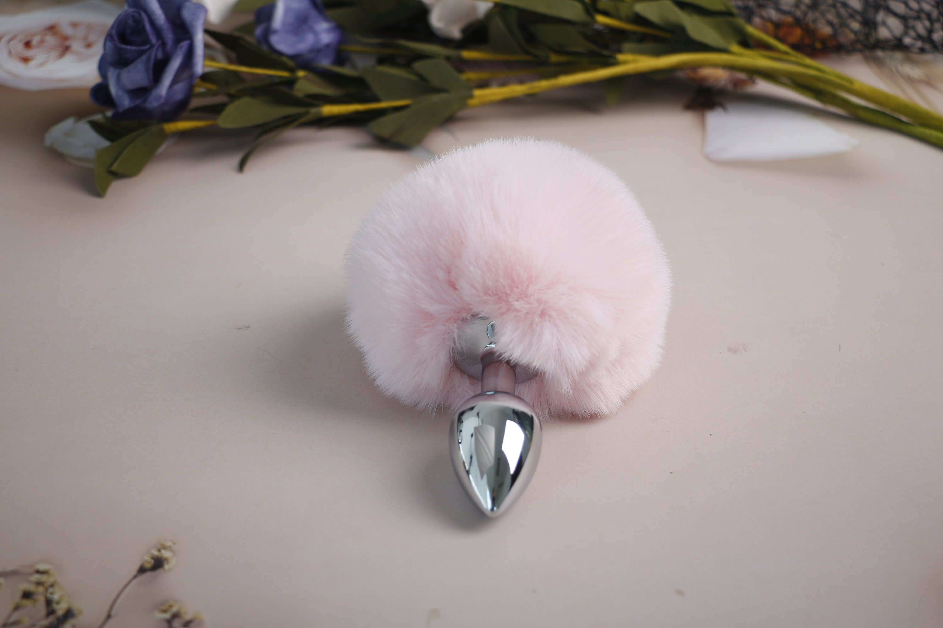 Pink Claw Rabbit Tail 10cm Cosplay Anime Sexy Cute Animal Furry Mature ...