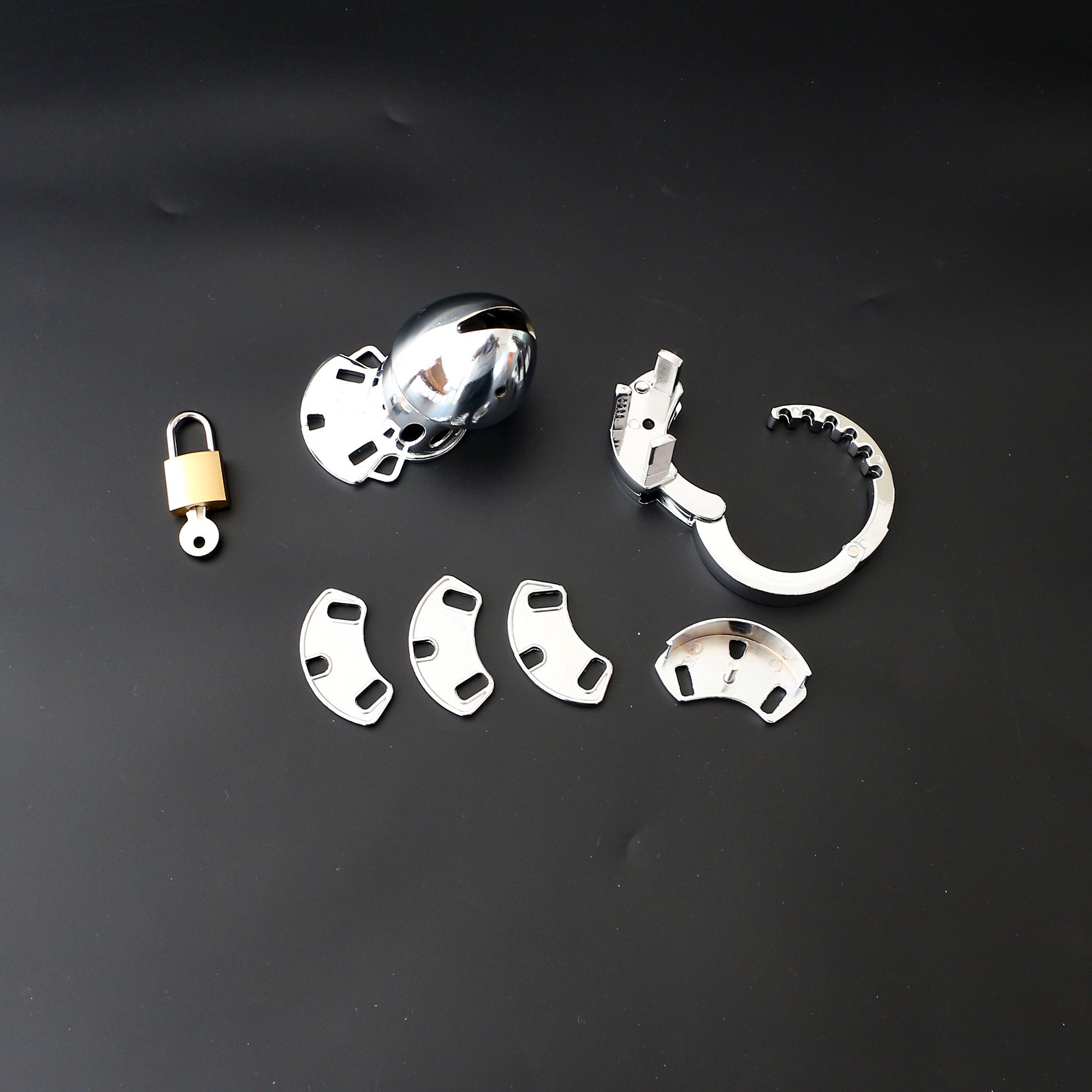 Male Chastity Device With Arced Cock Ring Penis Lock Cage,adjustable - Etsy