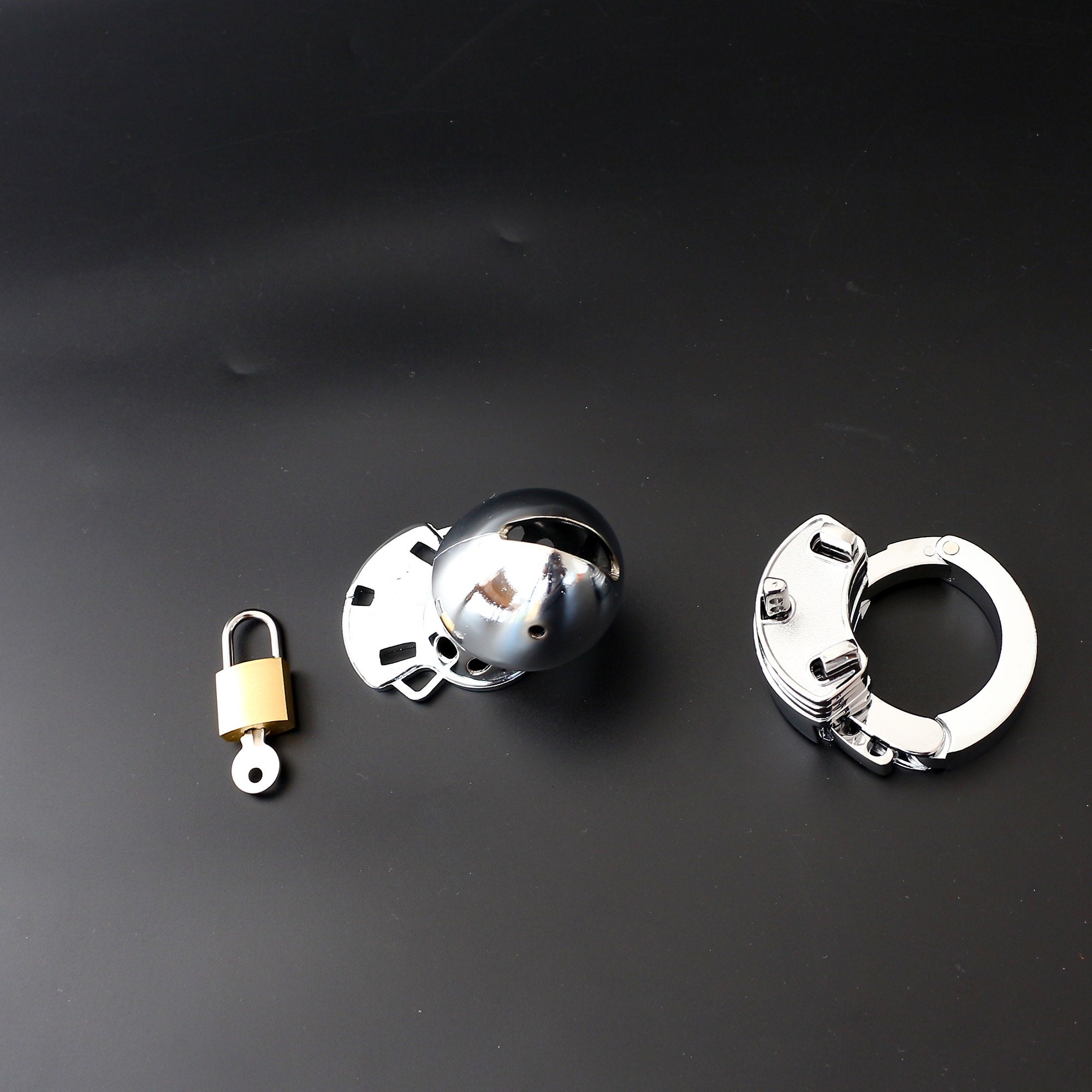 Male Chastity Device With Arced Cock Ring Penis Lock Cage,adjustable - Etsy