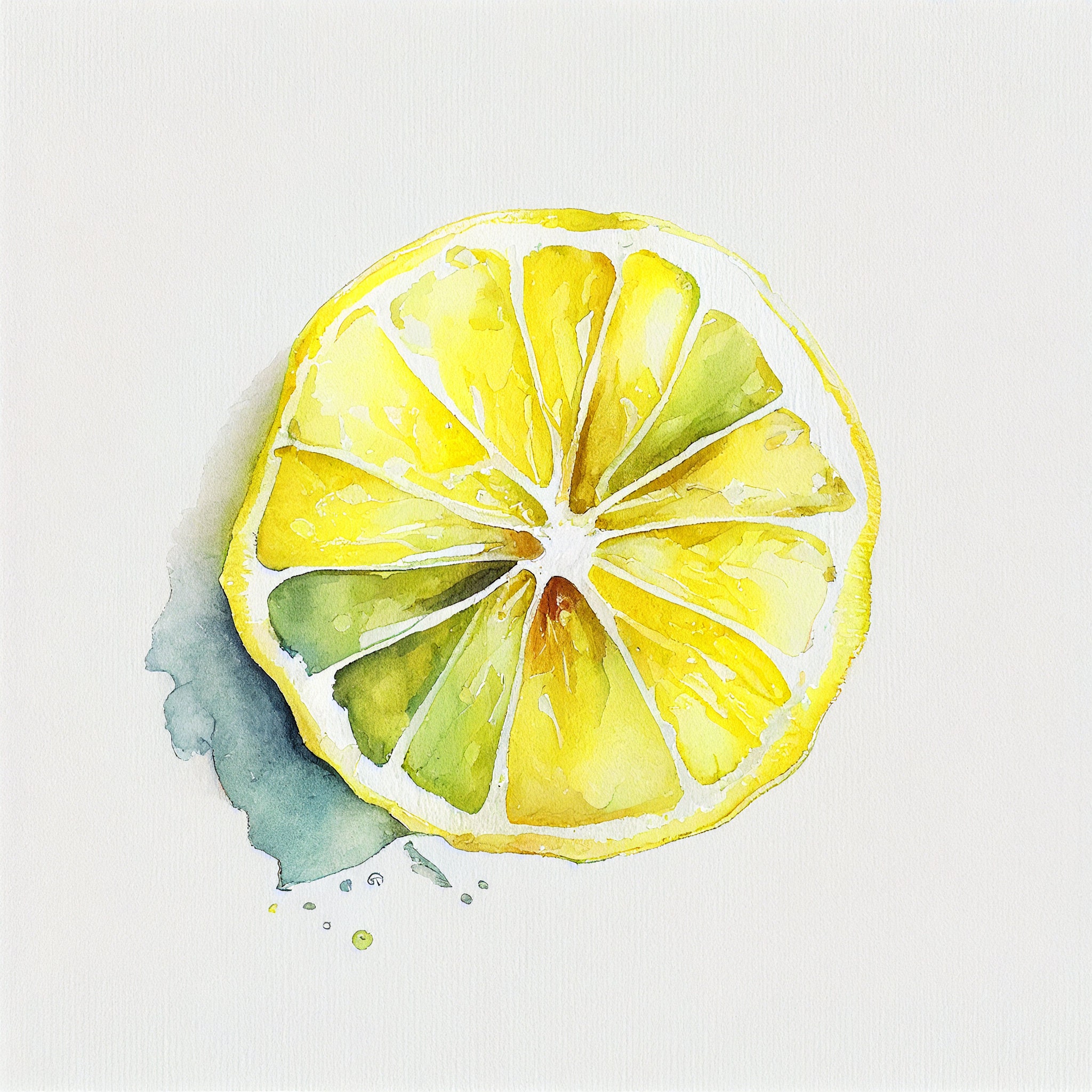 Watercolor Lemons Clipart, Summer Citrus Greenery Clipart Png, Lemon ...