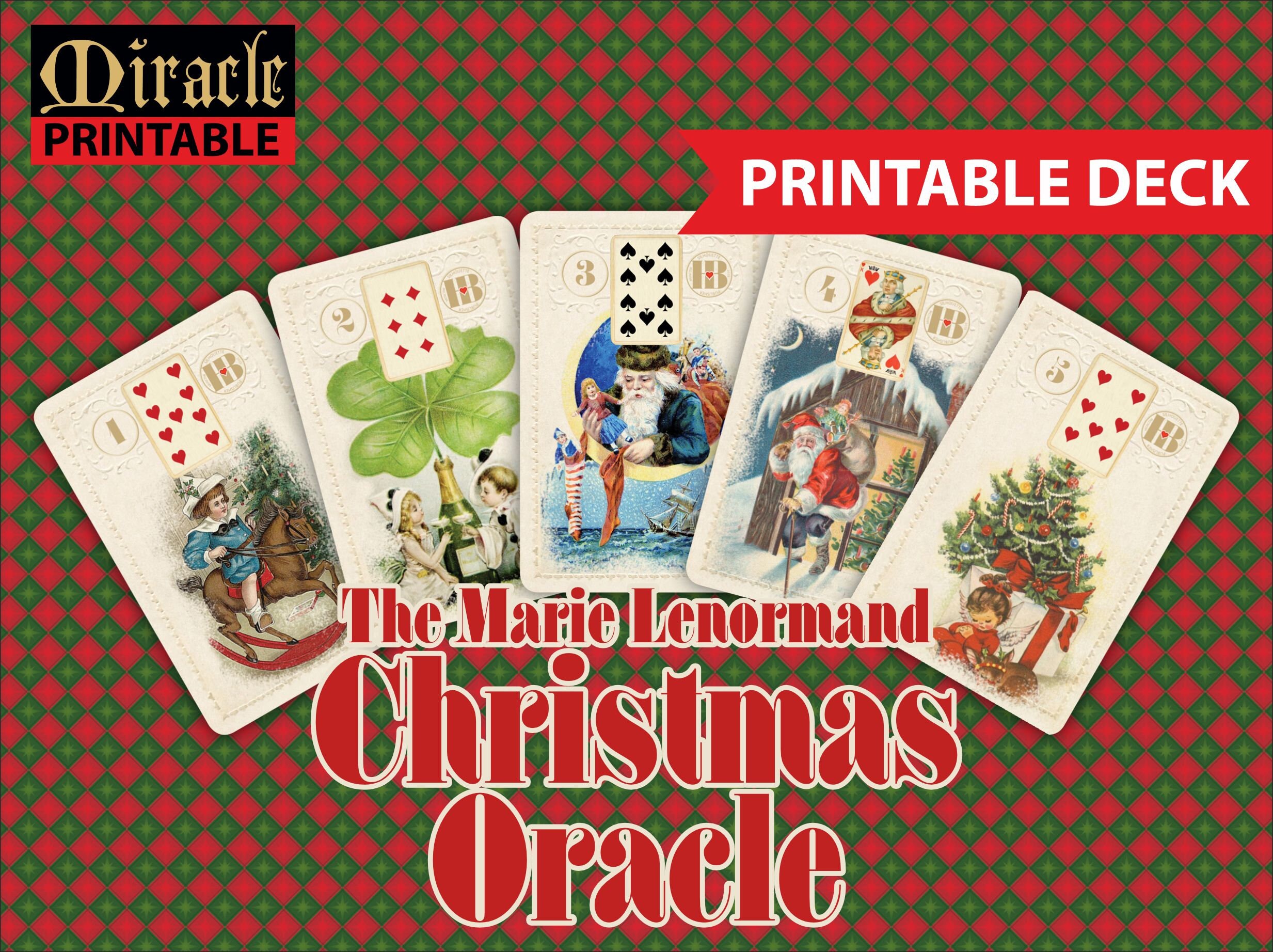 Printable Deck: Christmas Oracle Lenormand - Etsy