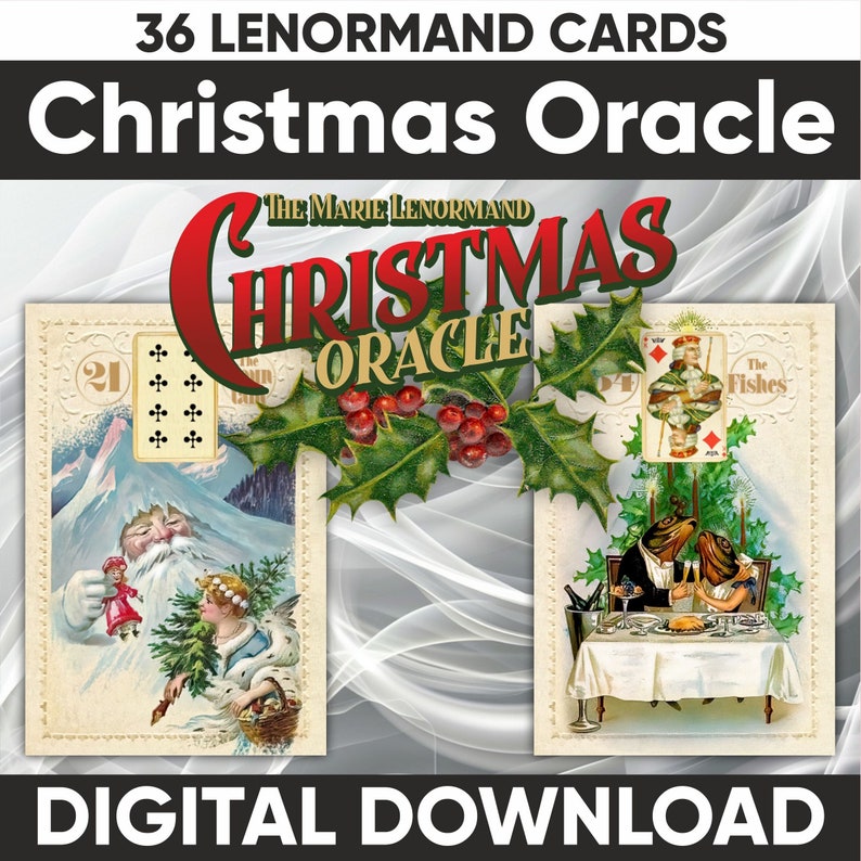 Printable Deck: Christmas Oracle Lenormand - Etsy