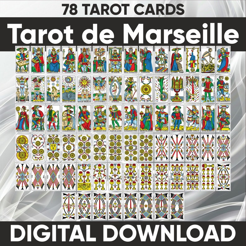 Printable Deck: Tarot De Marseille - Etsy