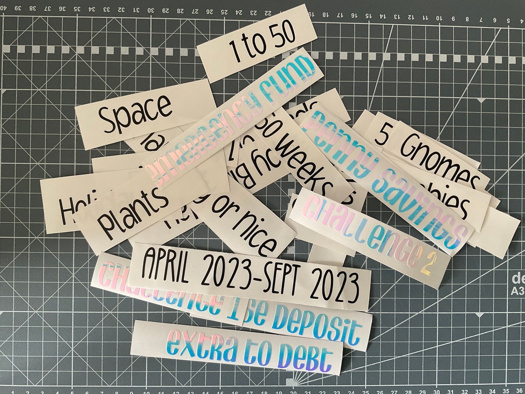 Vinyl Labels to Order | Cash Envelopes | Organisation | Do It Yourself ...