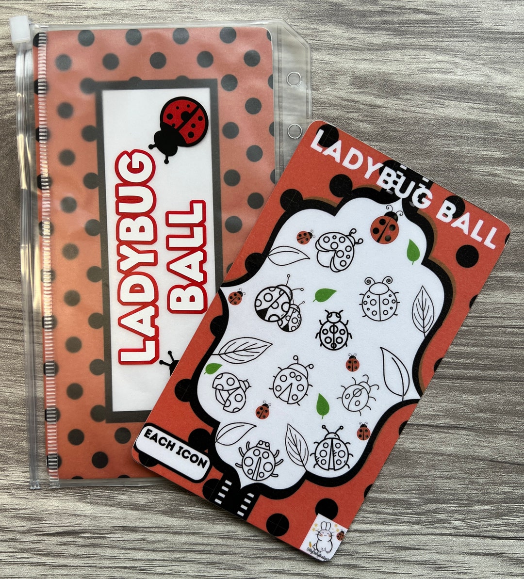 Ladybug Ball Savings Challenge Savings Challenge Cash Envelopes - Etsy
