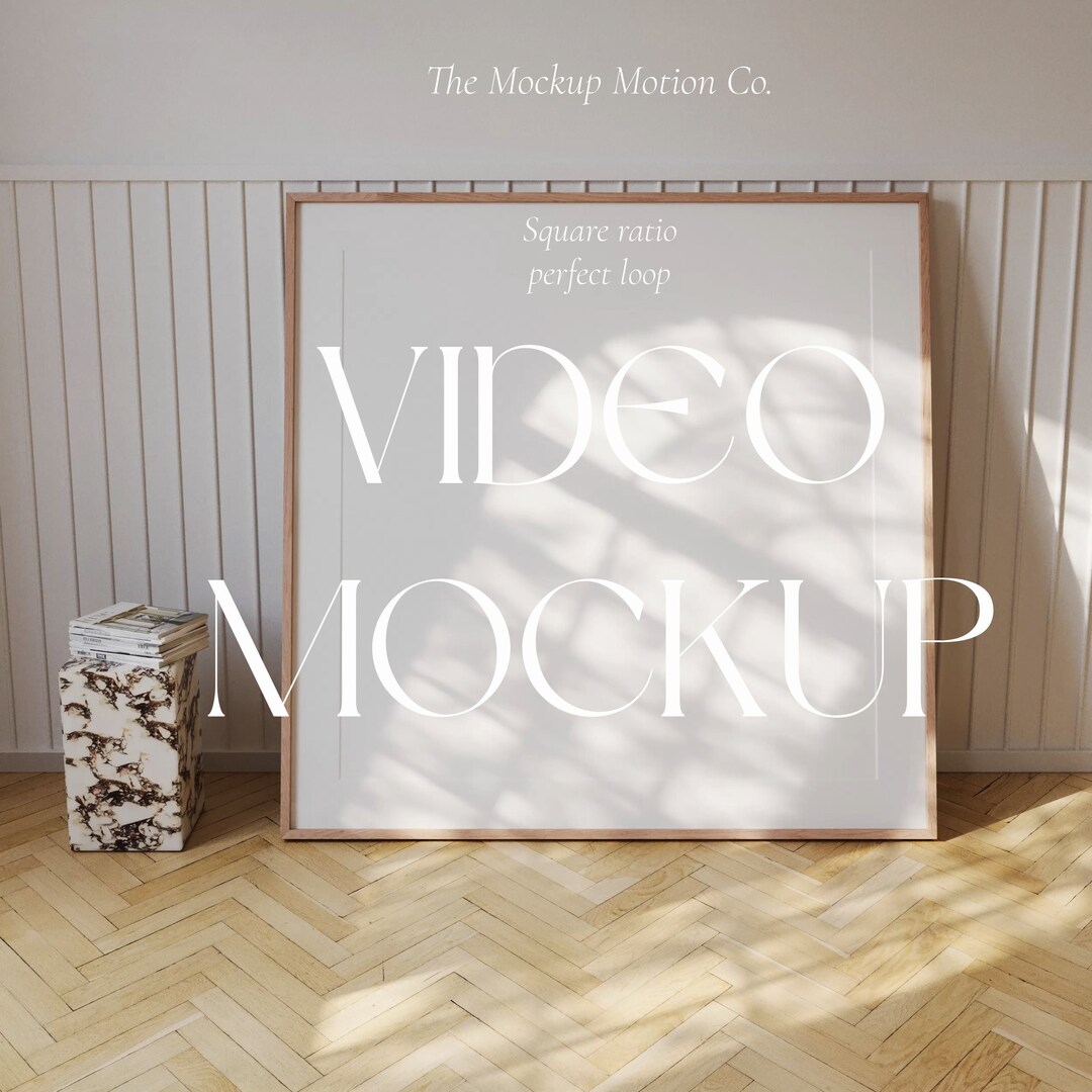 Frame Mockup Video | Square Frame Mockup | Psd Frame Mockup | Animated ...
