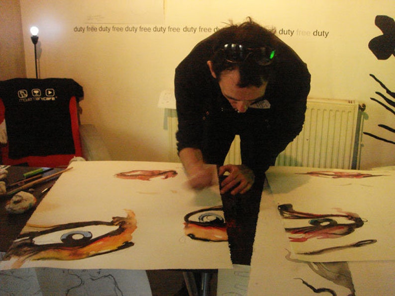 Original Hand Painted Watercolour by Pink Floyd Artist Finlay Cowan on ...