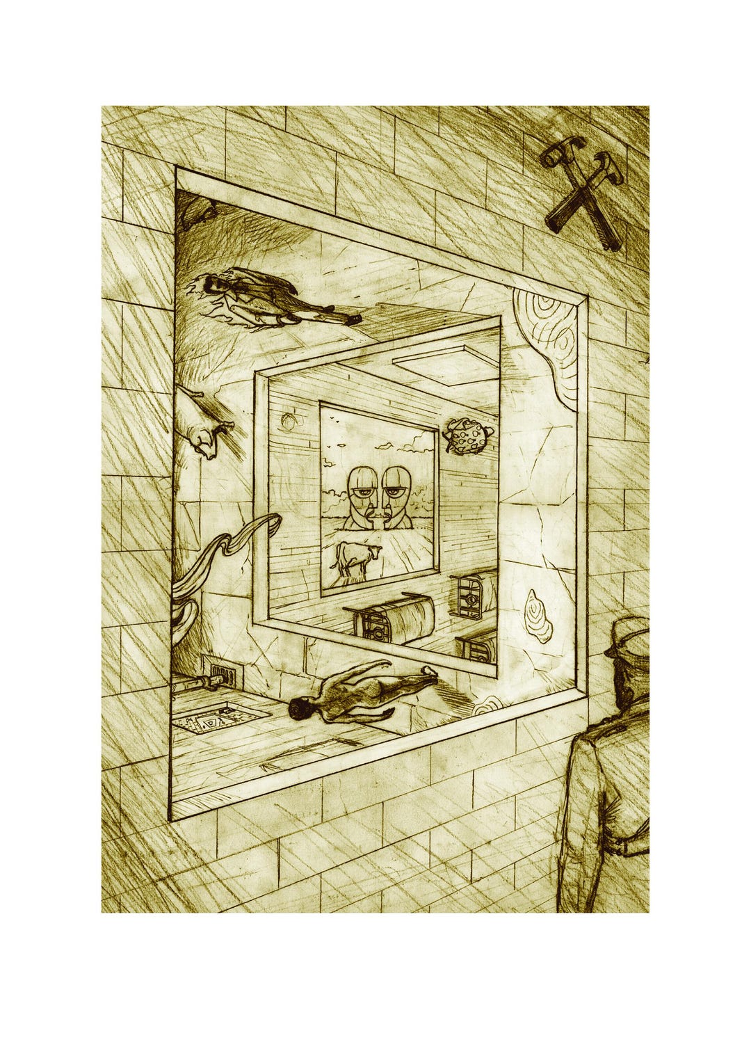 ECHOES - Rare Pink Floyd Print. Signed & Numbered by Pink Floyd Artist ...