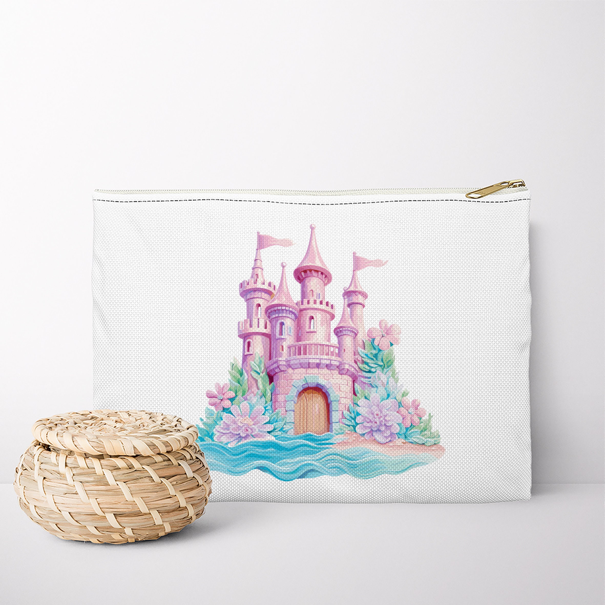 Preppy Sand Castle Clipart Transparent Background in SVG - Etsy