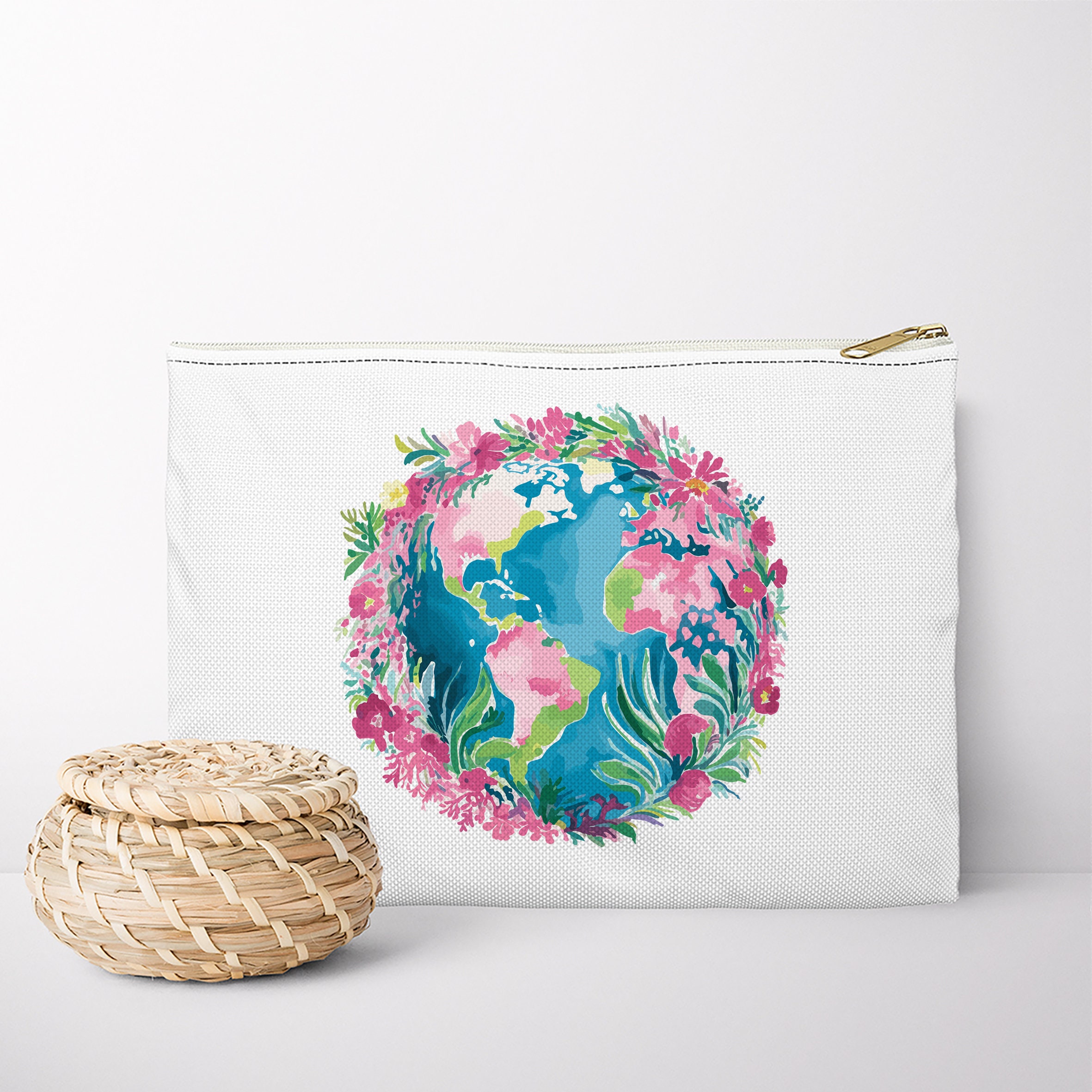 Preppy Inspired Earth Clipart Pack of 5 Transparent - Etsy