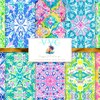 Vibrant Preppy Digital Paper, 10 Seamless Beach Patterns for Printable ...