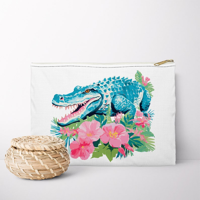 Preppy Alligator Clipart Transparent Background in SVG PNG - Etsy