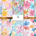 Vibrant Preppy Pack 4 Digital Paper, 10 Seamless Beach Patterns for ...