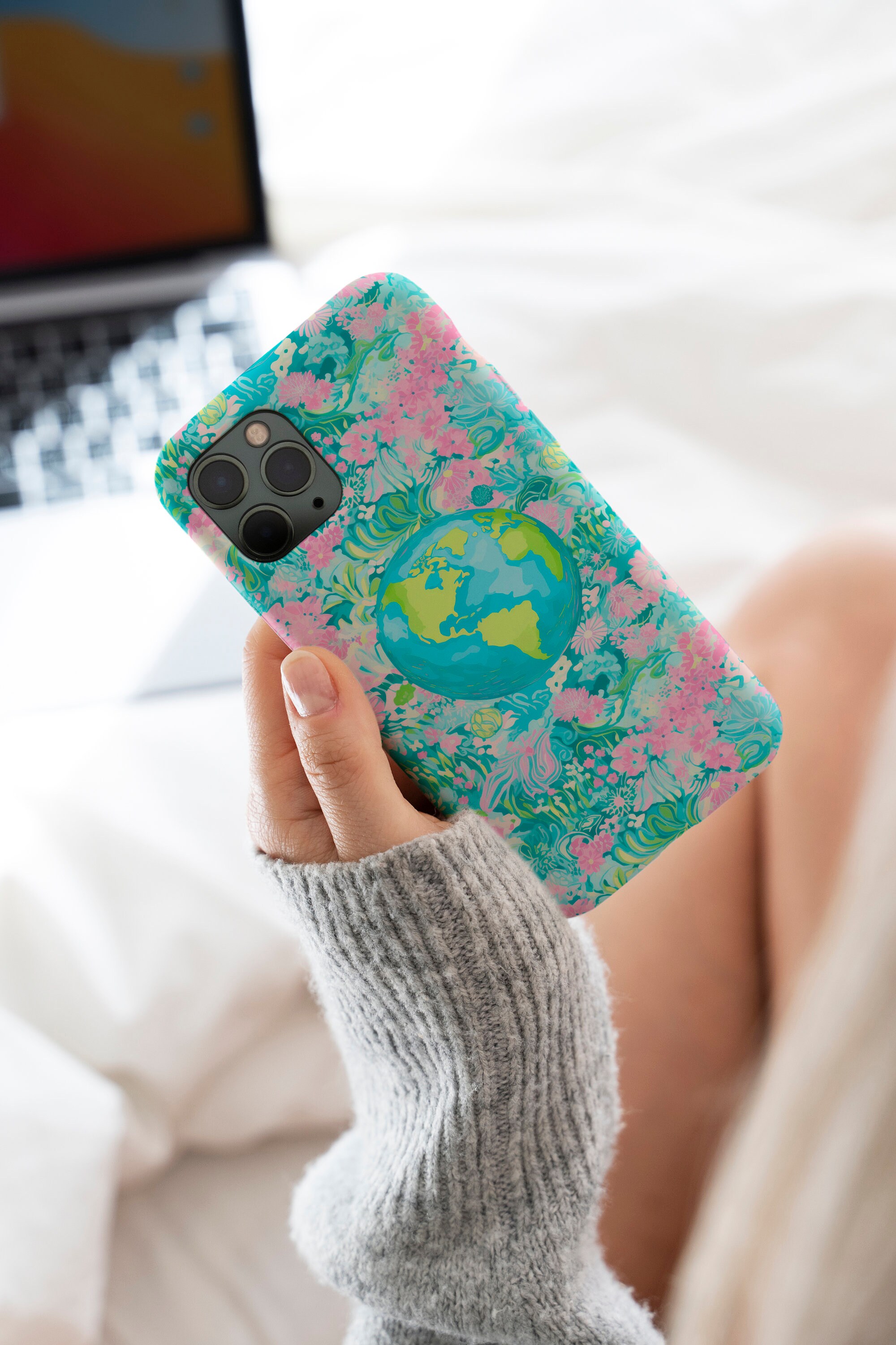 Preppy Inspired Earth Digital Paper, 1 Seamless Tropical Pattern for ...