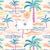 Preppy Blue & White Coral Digital Paper, 10 Seamless Tropical Patterns ...