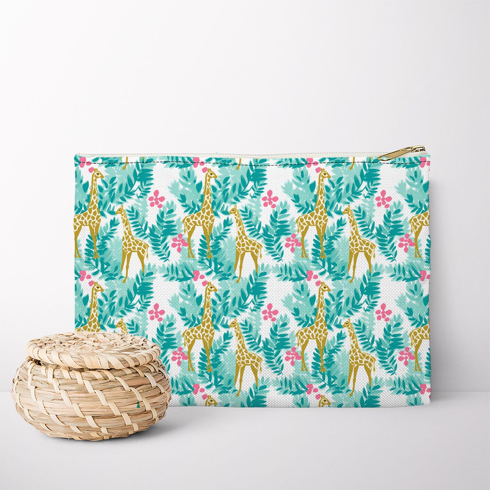 Preppy Safari Animals Pack #3 Digital Paper, Colorful Jungle Nursery ...