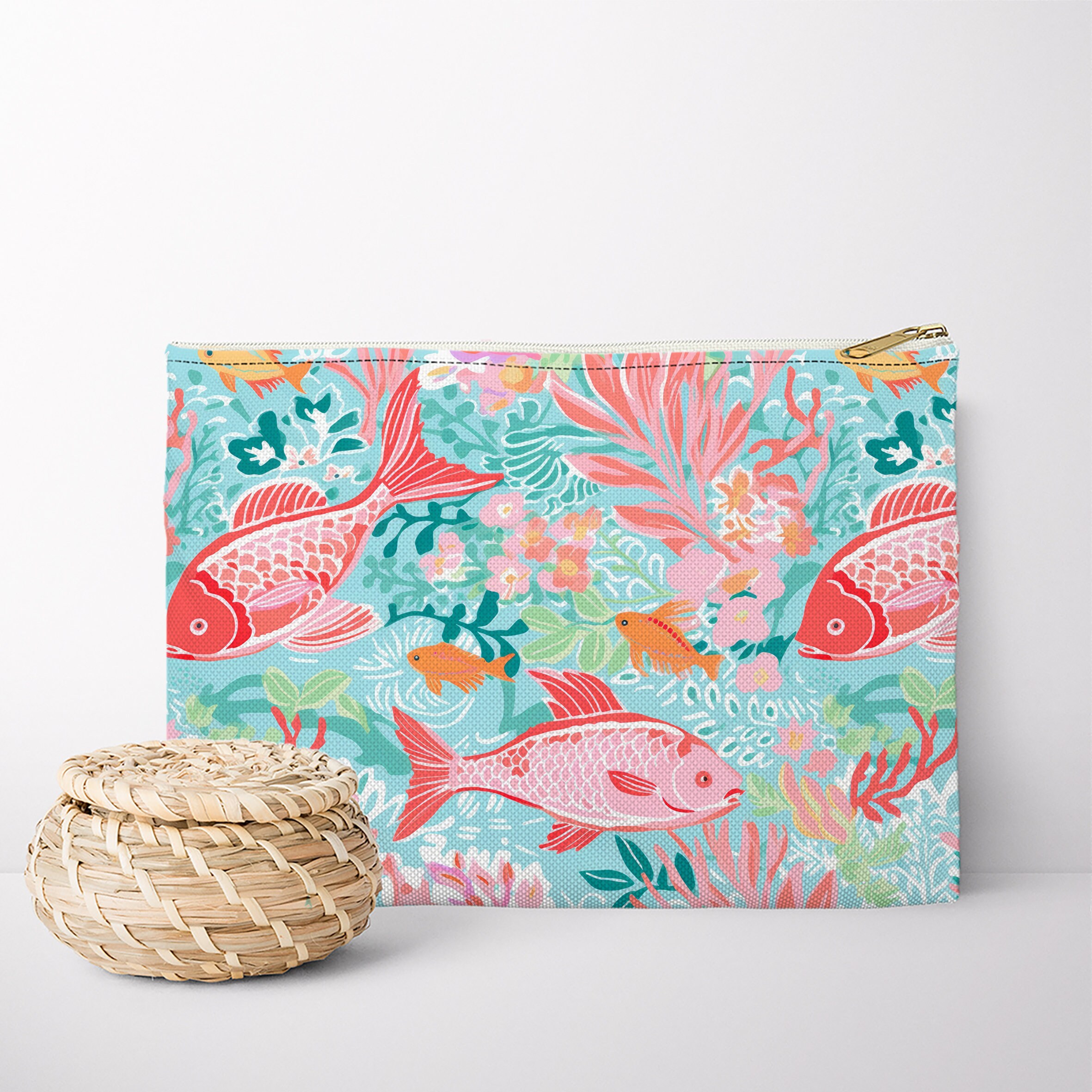 Preppy Fish Digital Paper, 1 Seamless Pattern for Scrapbook Paper ...