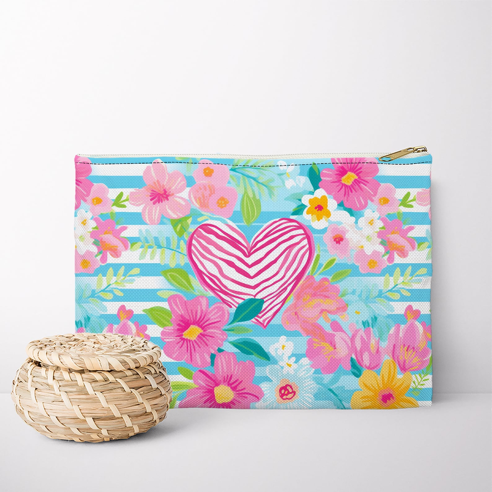 Preppy Hearts Digital Paper, 10 Seamless Patterns for Printable ...