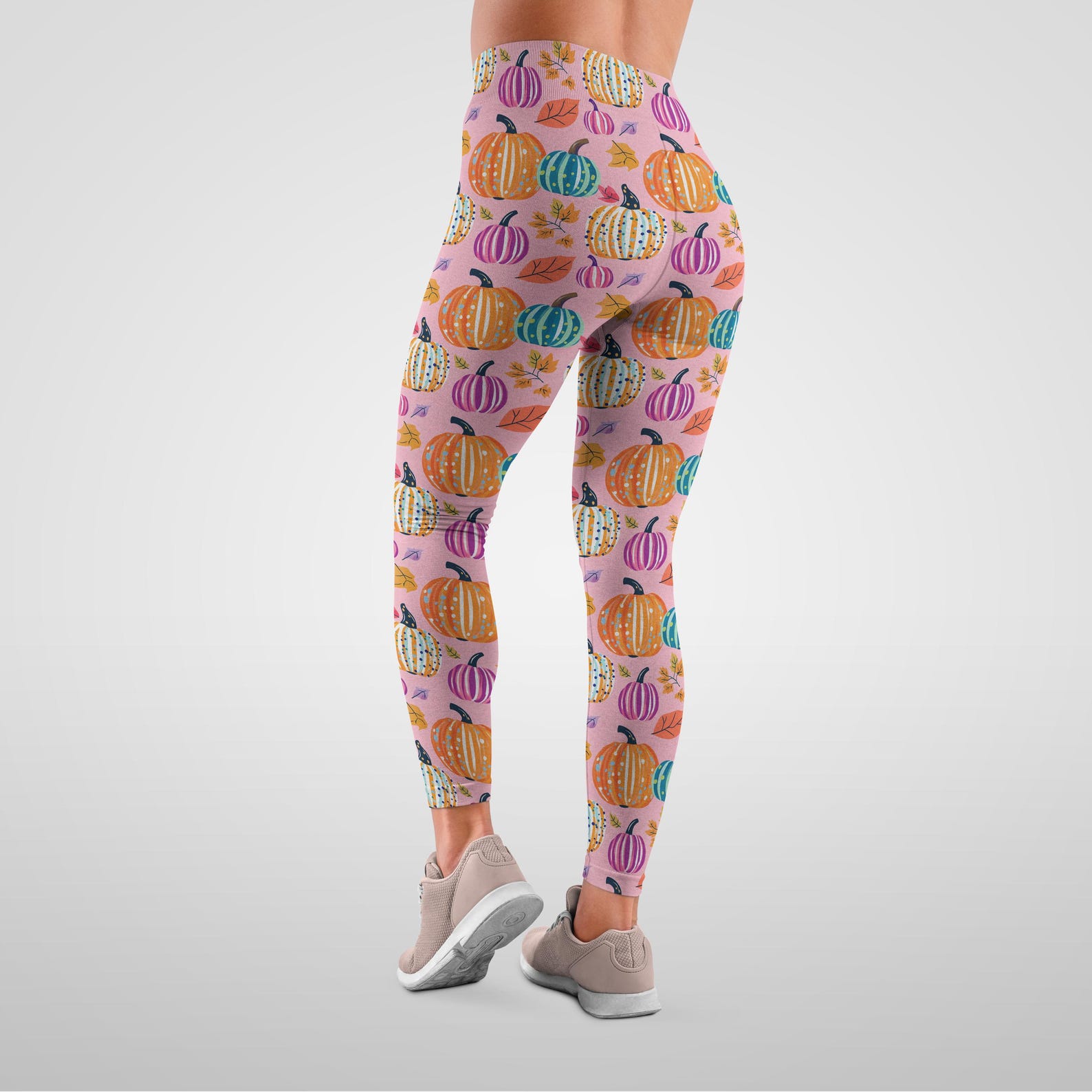 Preppy Painted Pumpkins, 1 Seamless Pattern, Pastel Fall Pumpkin ...