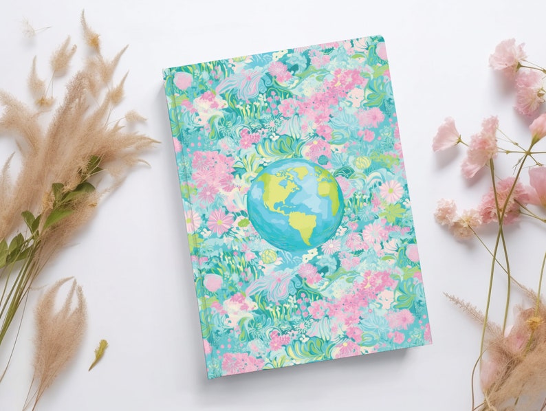 Preppy Inspired Earth Digital Paper, 1 Seamless Tropical Pattern for ...