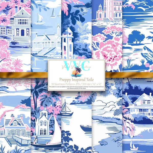 Toile Digital Paper - Etsy