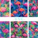 Flamingo Digital Paper 10 Seamless Preppy Colorful Floral - Etsy
