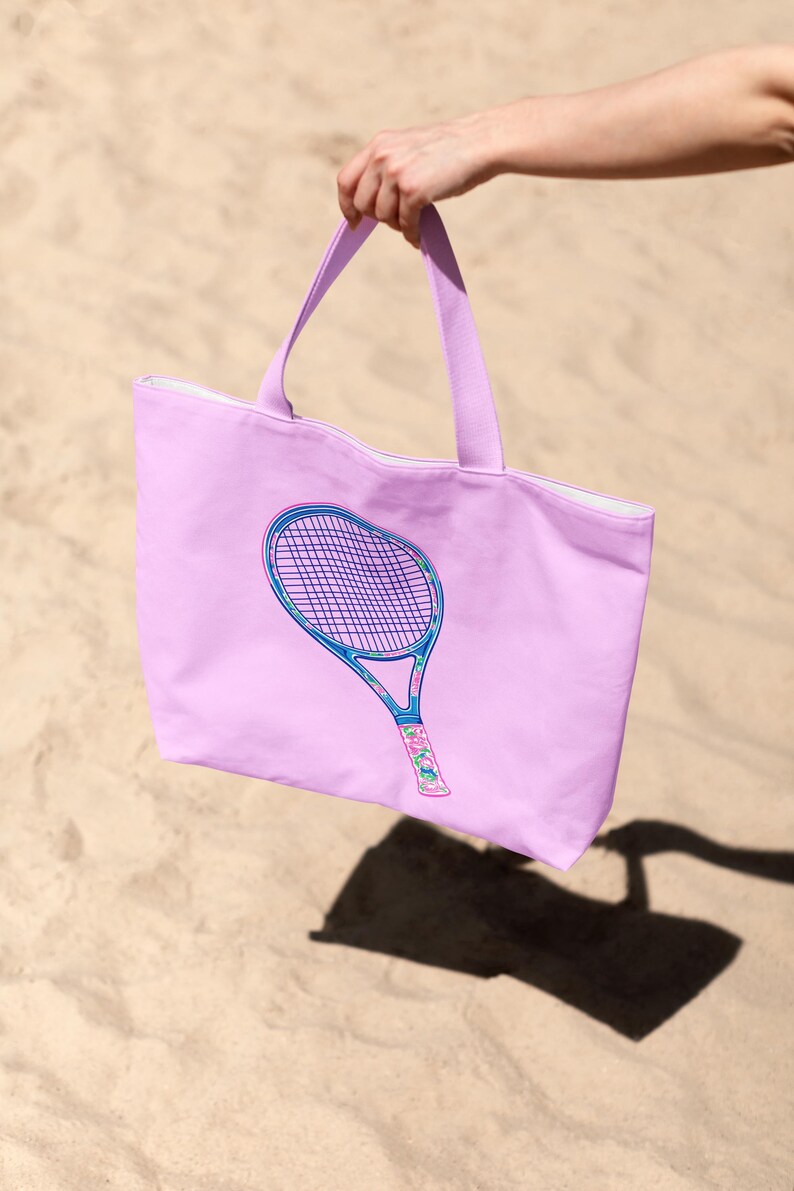 Preppy Tennis Racket Clip Art - Transparent Background in PNG - Sports ...