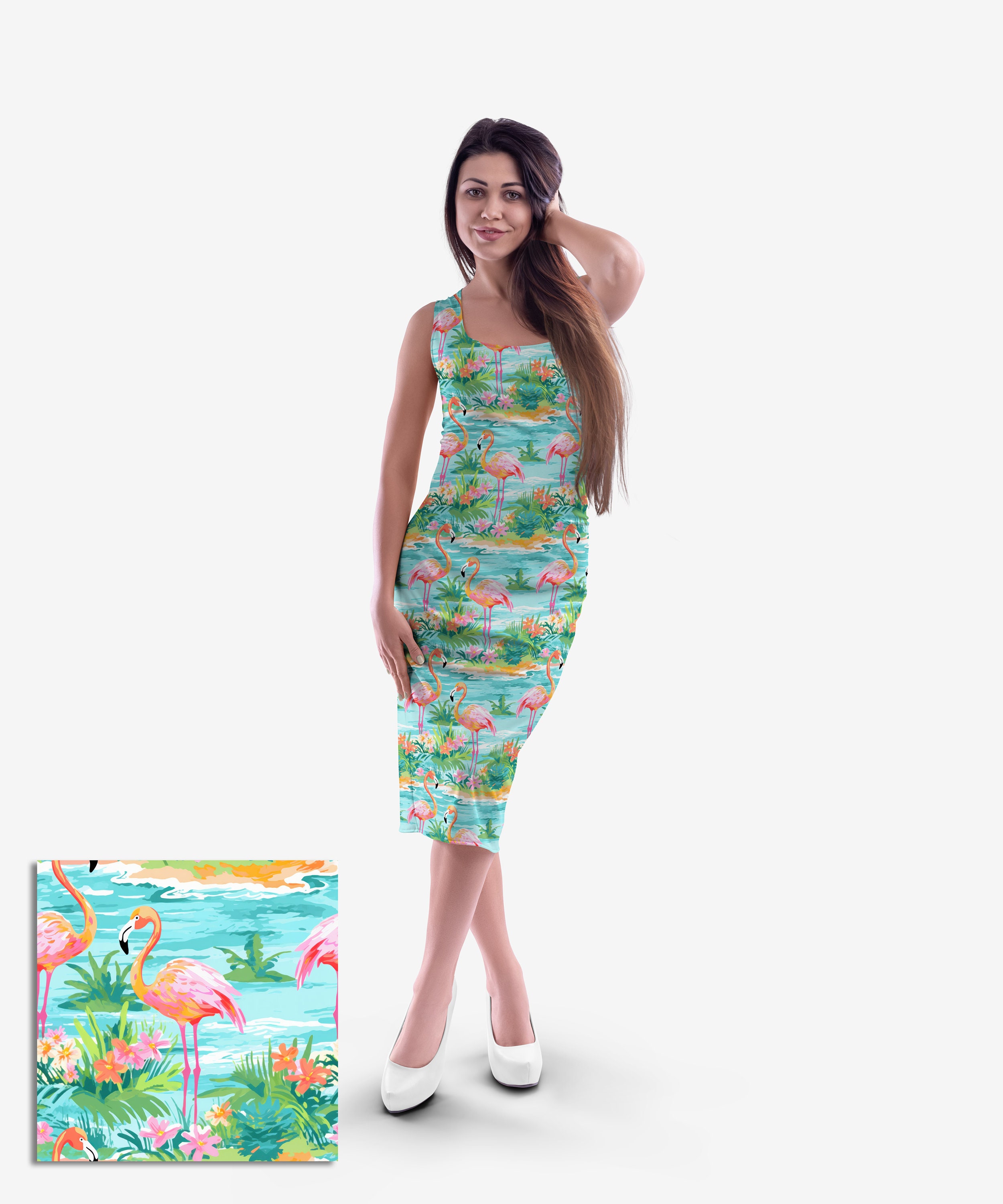 Preppy Flamingo Digital Paper 10 Seamless Floral Patterns for - Etsy