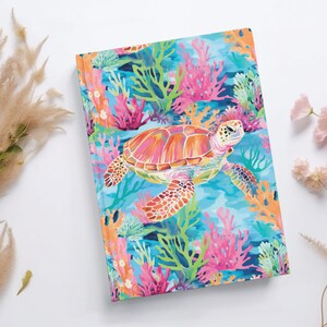 Preppy Sea Turtle Digital Paper, 1 Seamless Pattern for Printable ...