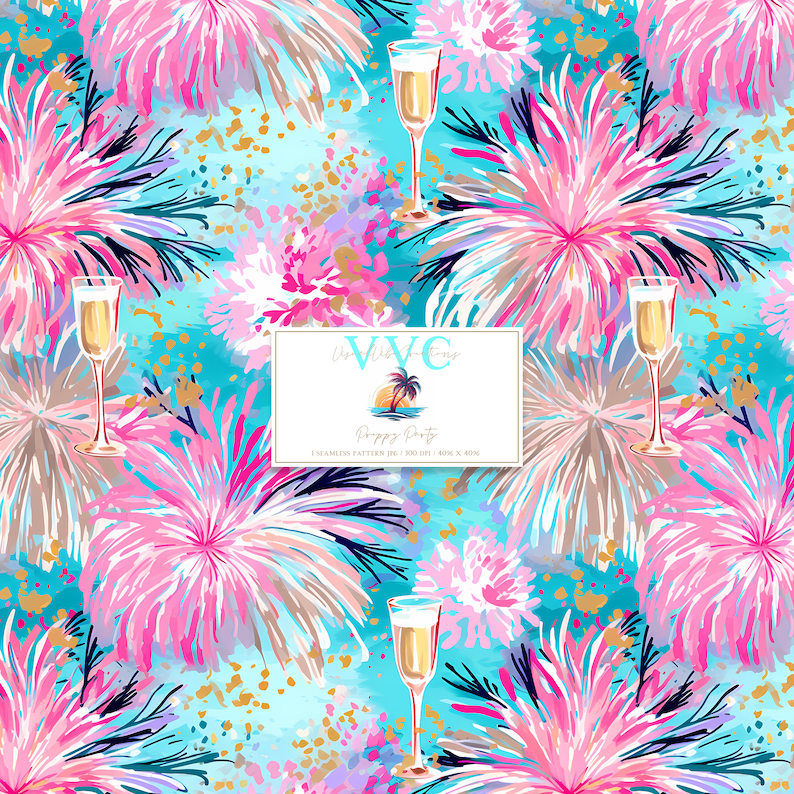 Preppy Party Digital Paper, 1 Seamless Pattern for Scrapbook Paper ...