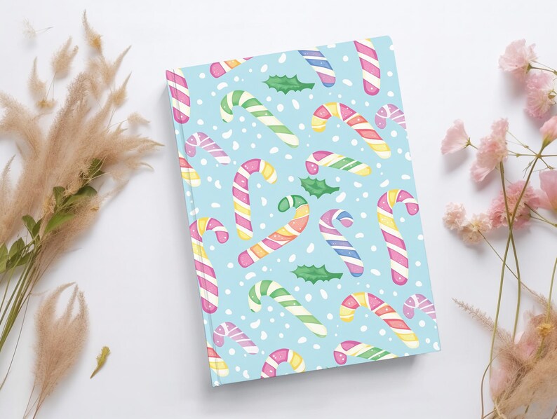 Preppy Rainbow Candy Canes Digital Paper, 1 Seamless Pattern for ...