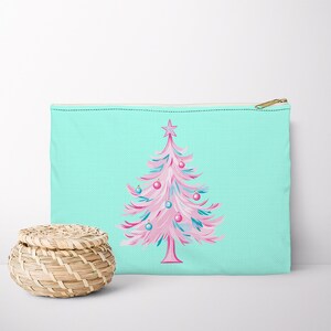 Preppy Pink & Teal Christmas Clipart - Transparent Background in PNG ...