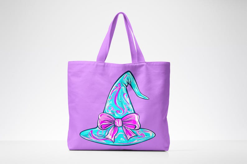 Preppy Witch Hat Clip Art - Transparent Background in PNG - Vibrant ...