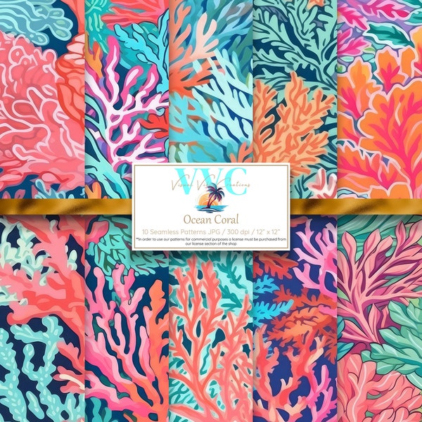 Coral Patterns - Etsy