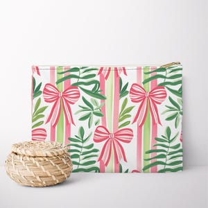 Preppy Christmas Bows Digital Paper, 1 Seamless Pattern for Scrapbook ...