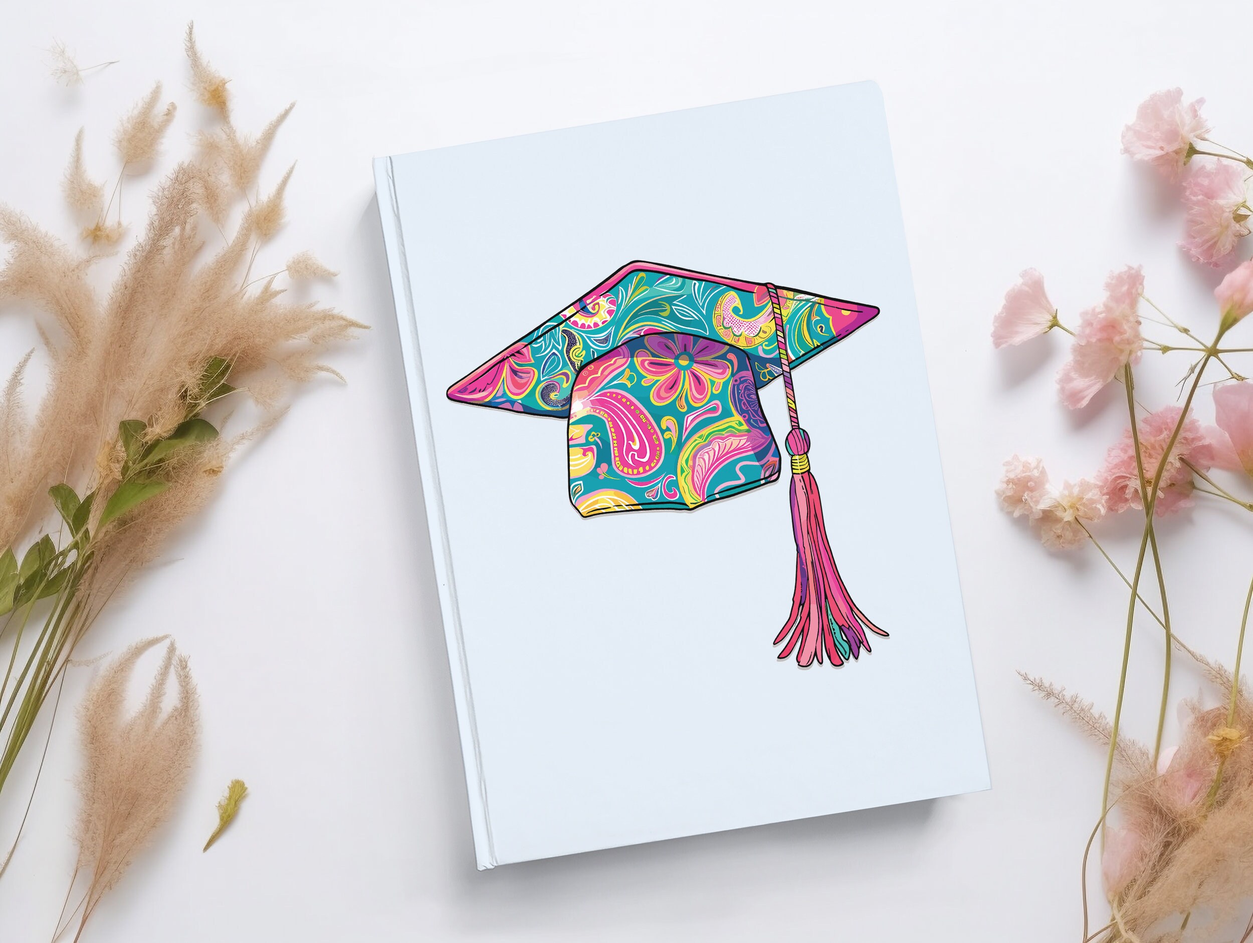 Preppy Graduation Cap Clip Art - Transparent Background in PNG - School ...