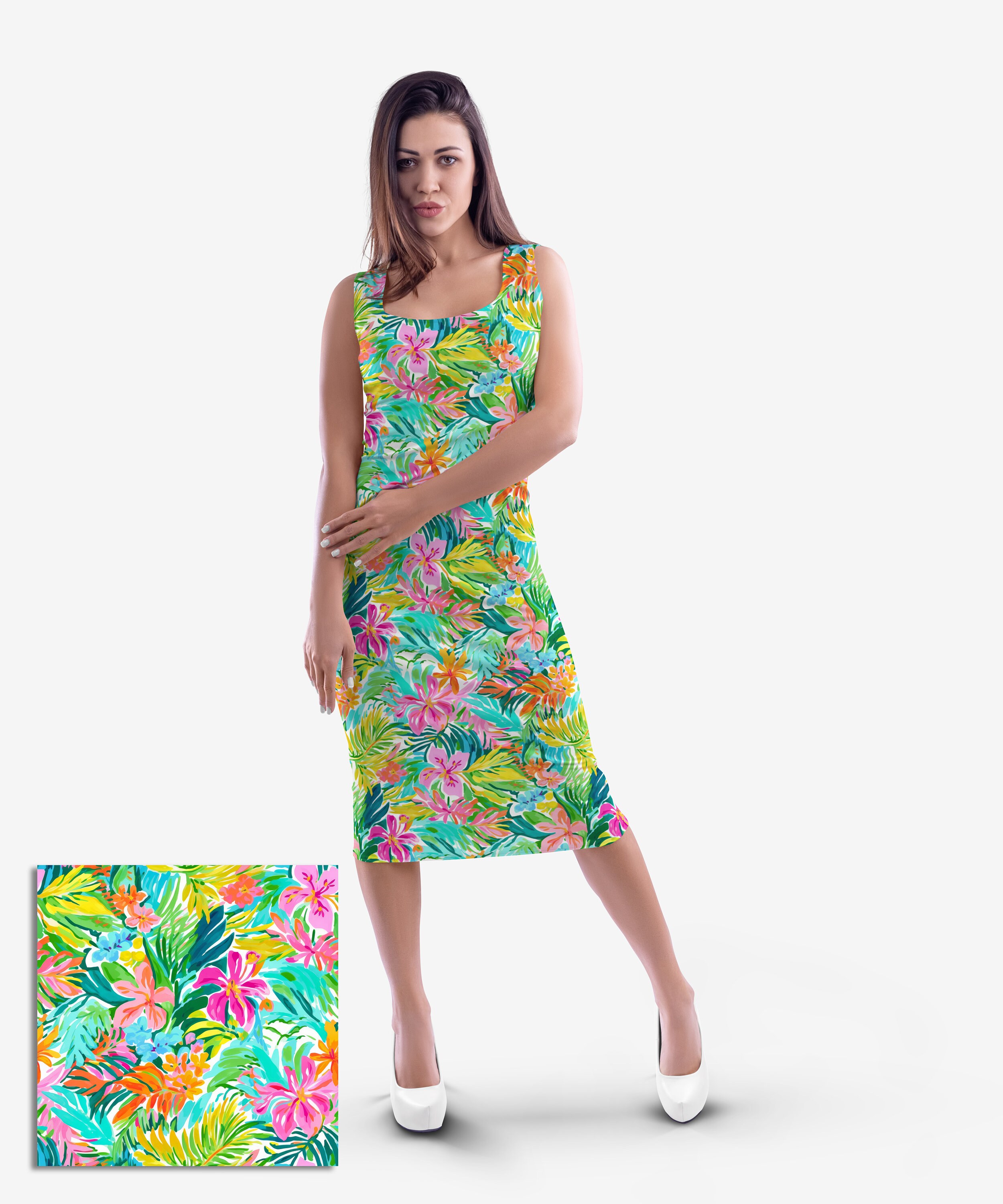 Preppy Tropical Rainforest Digital Paper, 10 Seamless Patterns for ...