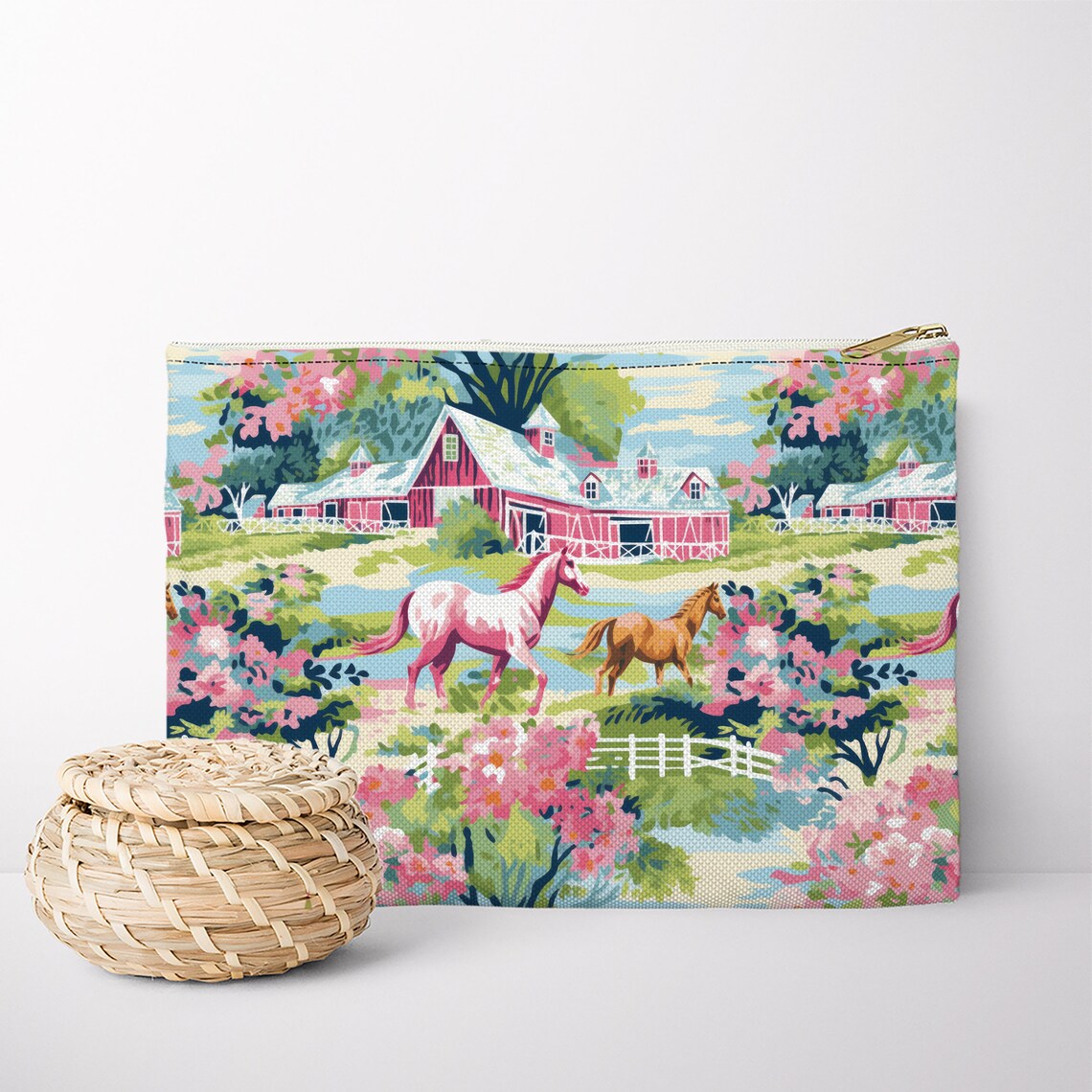 Preppy Farm Digital Paper, 1 Seamless Tropical Pattern for Printable ...