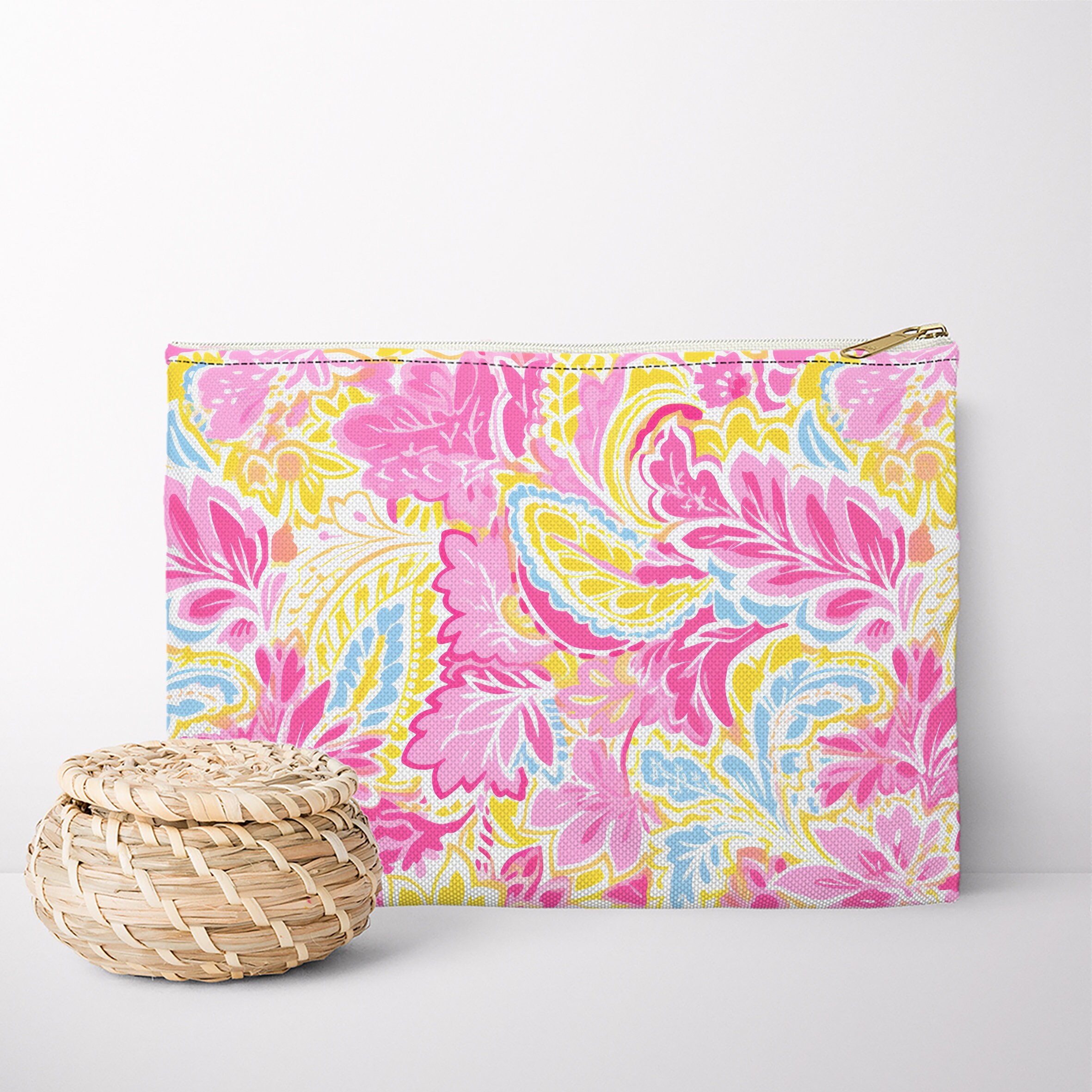 Preppy Inspired Summer Sunshine Paisley Digital Paper, 10 Seamless ...