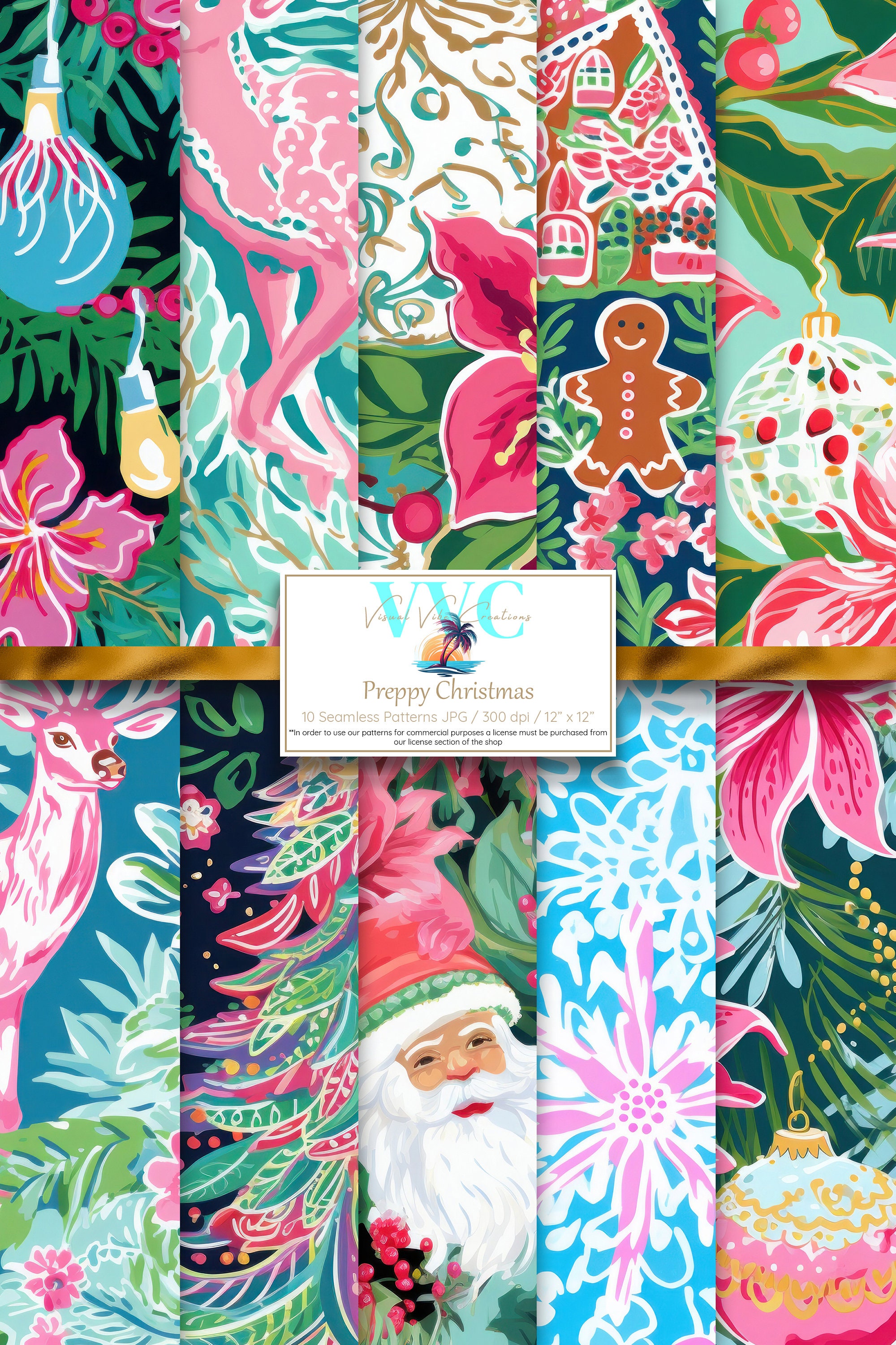 Lilly Pulitzer Lion Santa