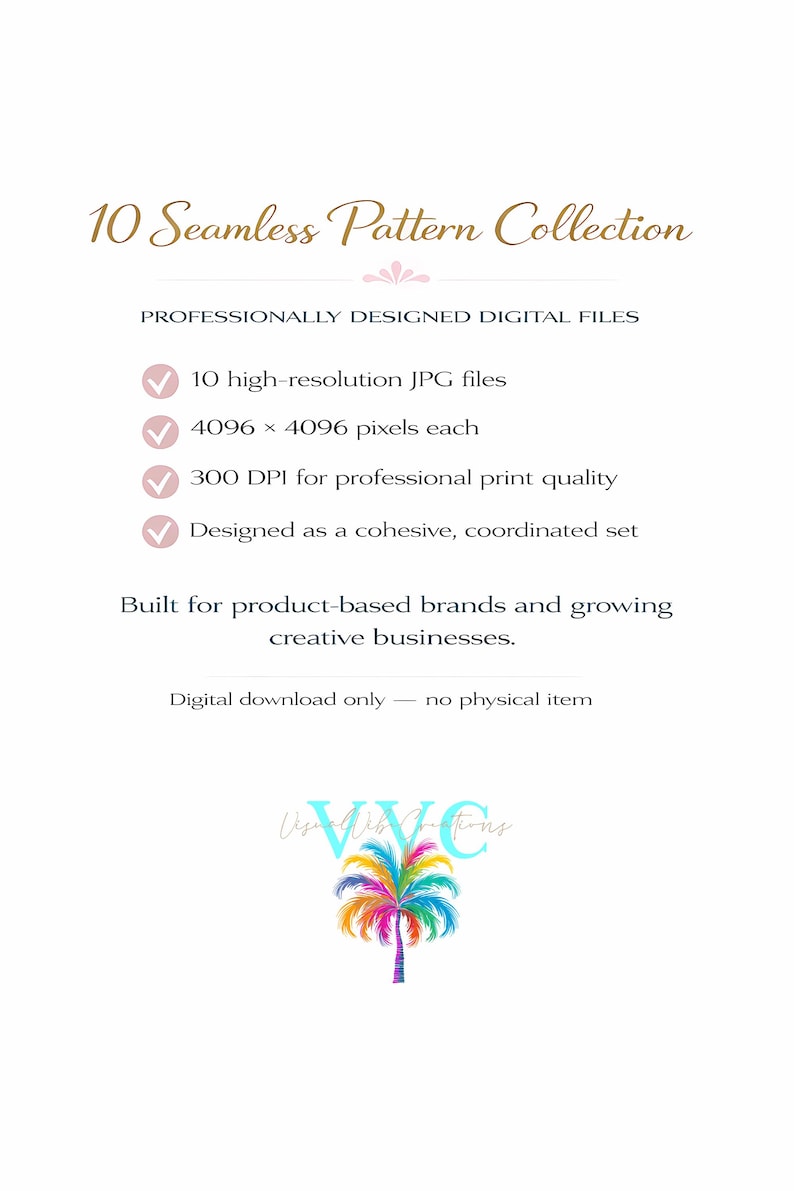 Preppy Pastel Dreams, 10 Seamless Patterns, Rainbow Nursery Prints ...