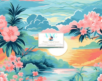 Preppy Fish Digital Paper, 1 Seamless Pattern for Scrapbook Paper ...