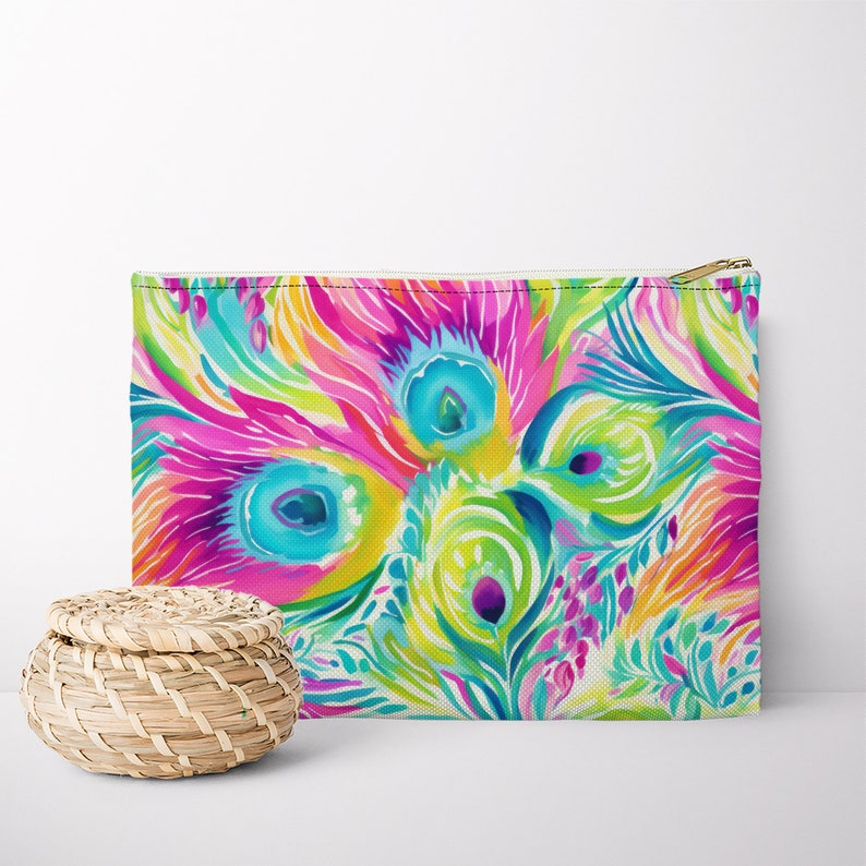 Preppy Inspired Peacock Feathers Digital Paper 10 Seamless - Etsy